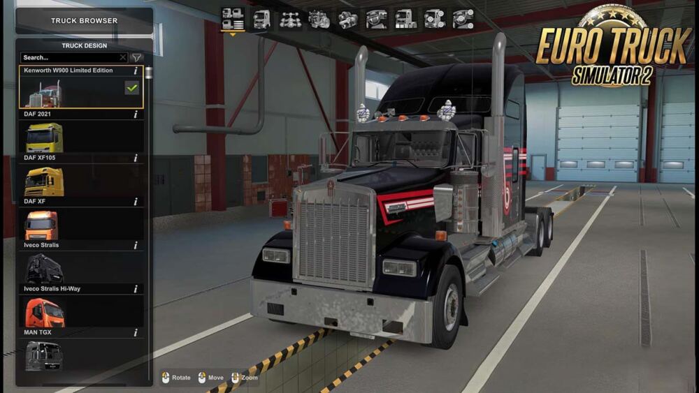 Kenworth W900 LE by soap98 v1.2.6 ETS2 1.53 | ETS2 mods