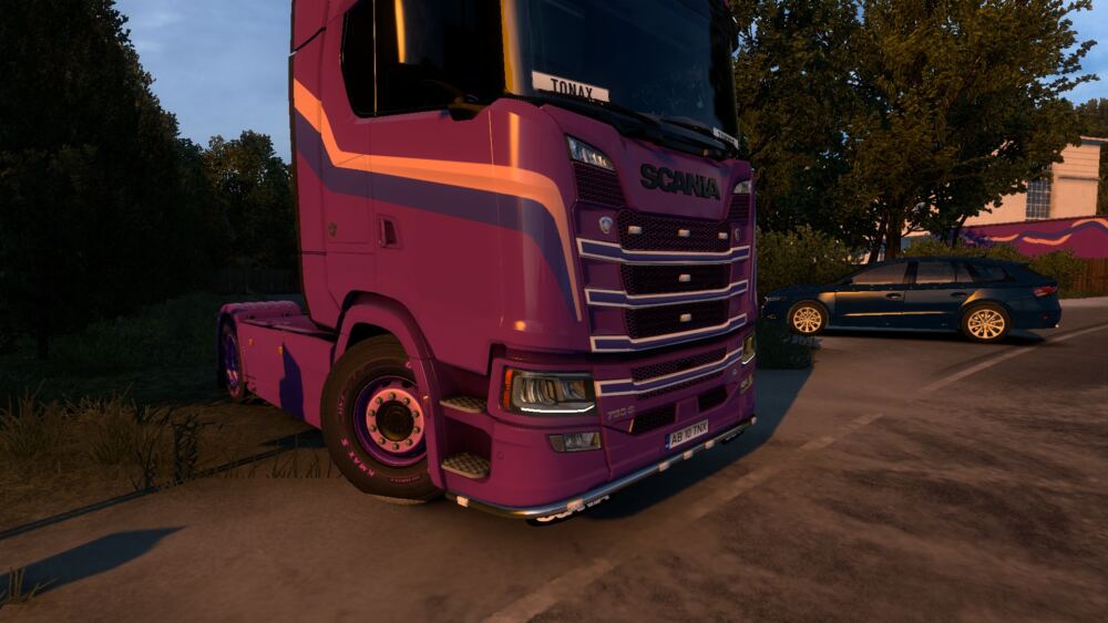 Lavander Wave Scania S Skin | ETS 2 mods