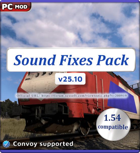 Sound Fixes Pack v25.10 for 1.54 open beta only | ETS2 mods
