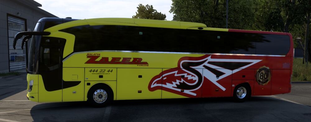 Ets 2 Travego 16 SHD Zafer Turizm 2025 Skinpack | ETS 2 mods