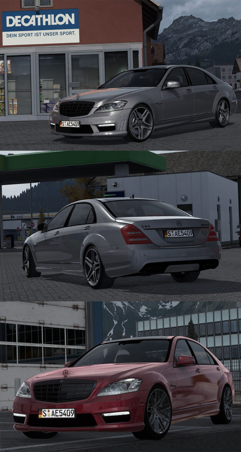 Mercedes-Benz W221 2012 S65 AMG V3.9 1.54 | ETS2 mods