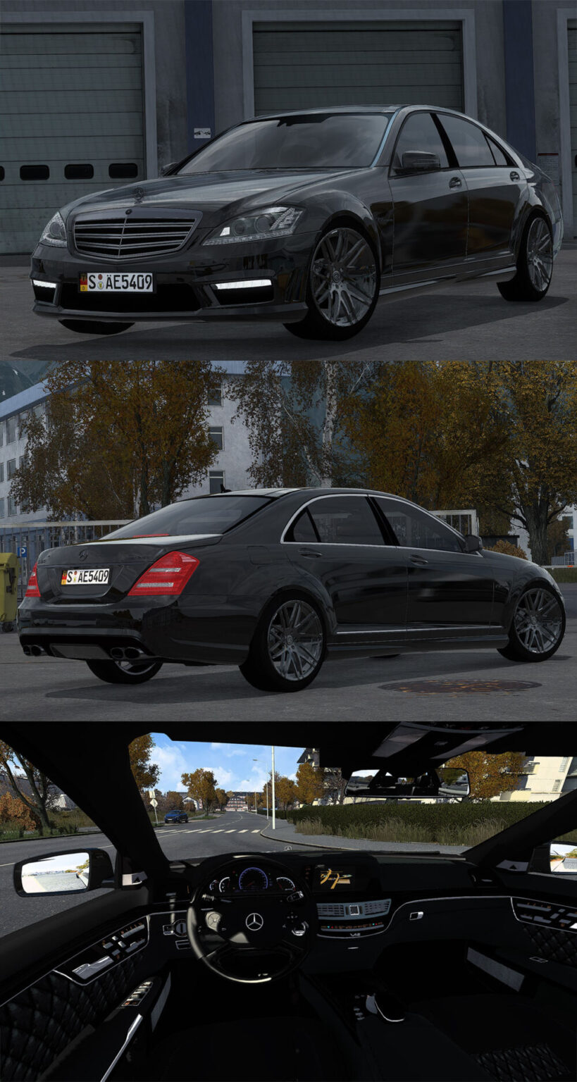 Mercedes-Benz W221 2012 S65 AMG V3.9 1.54 | ETS2 mods
