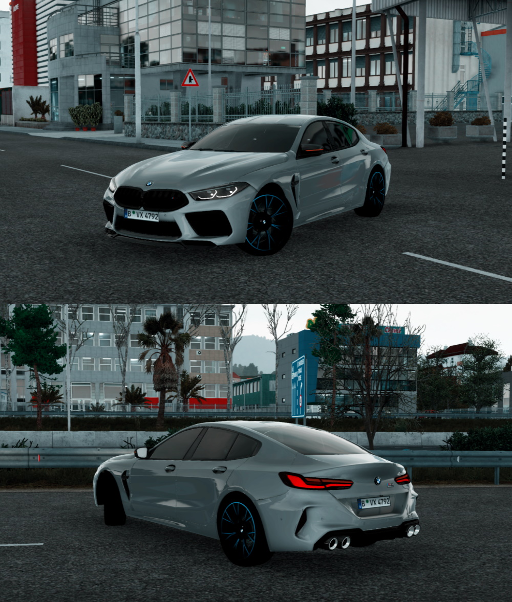2022 BMW M8 Competition G16 3.1 1.54x | ETS2 mods