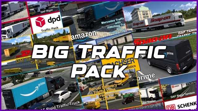 Big Traffic Pack v1.0 | ETS 2 mods