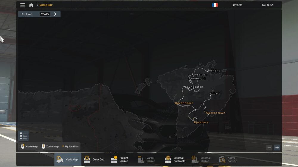 ETS2 World Map Background 1.0 | ETS 2 mods