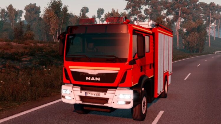 Man tgm Fire Truck 1.0 1.54x | ETS 2 mods