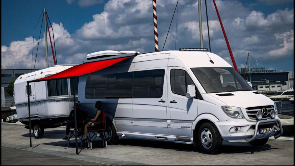 Mercedes Benz Sprinter Airstream v2.0 (1.55) | ETS 2 mods