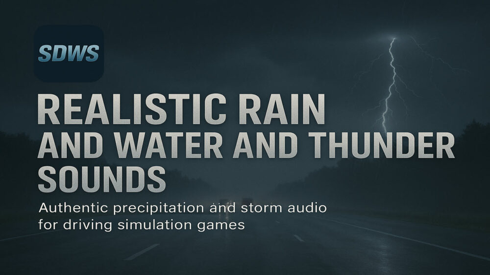 Realistic Rain & Water & Thunder Sounds V8.4 | ETS 2 mods