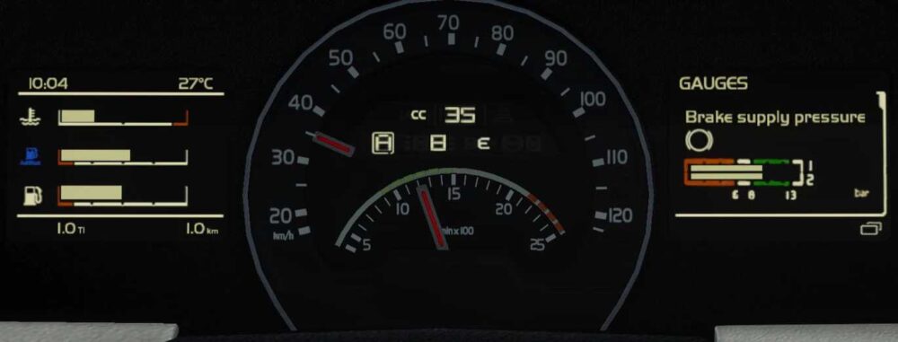 Volvo FH 2012 Realistic Dashboard Computer v1.55 | ETS 2 mods