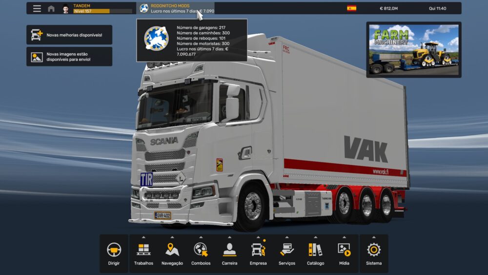 PROFILE TANDEM BY RODONITCHO MODS 1.0 1.56 27 09 2025 | ETS 2 mods