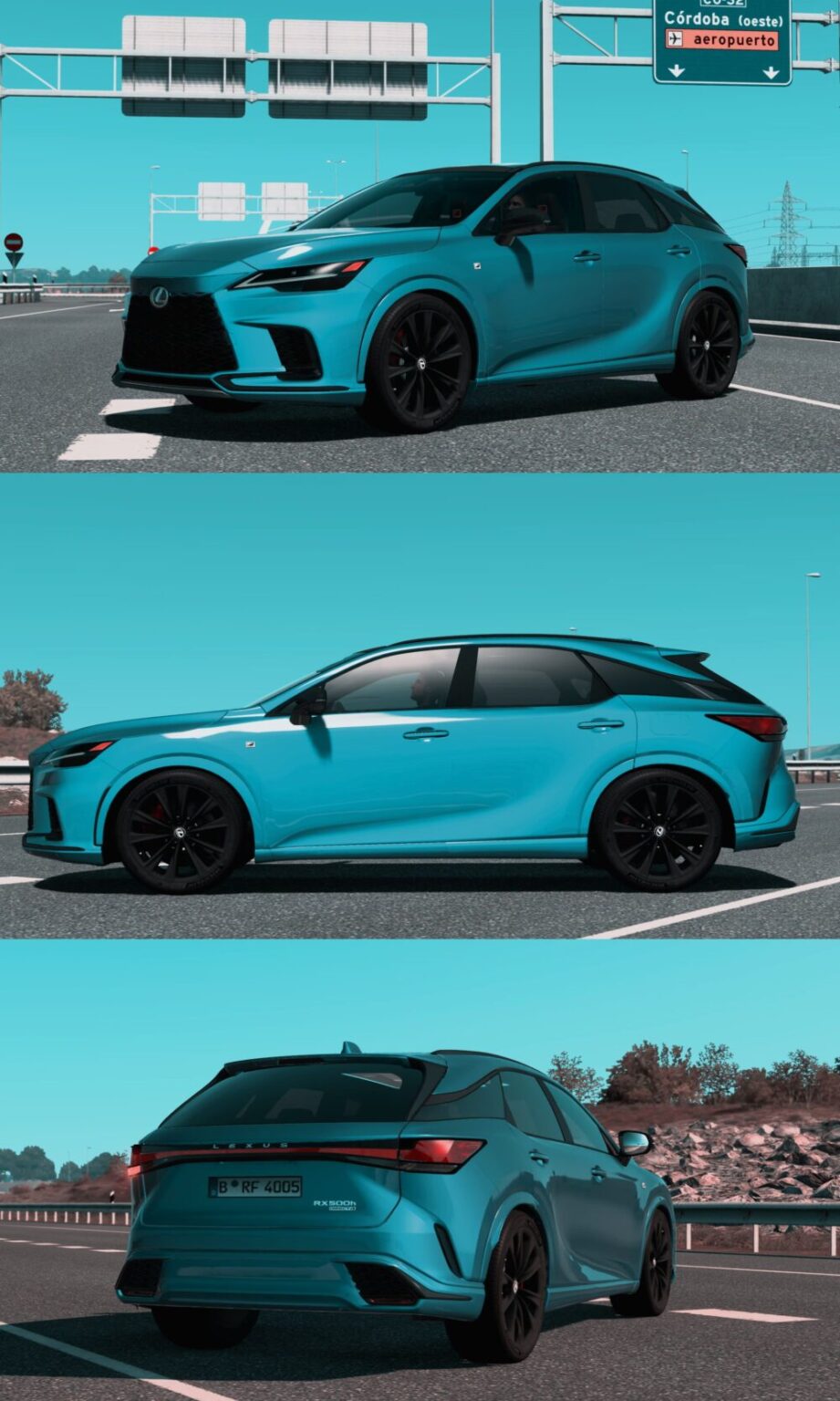 Lexus RX 500h F Sport Performance 2024 1.3 1.56x | ETS 2 mods