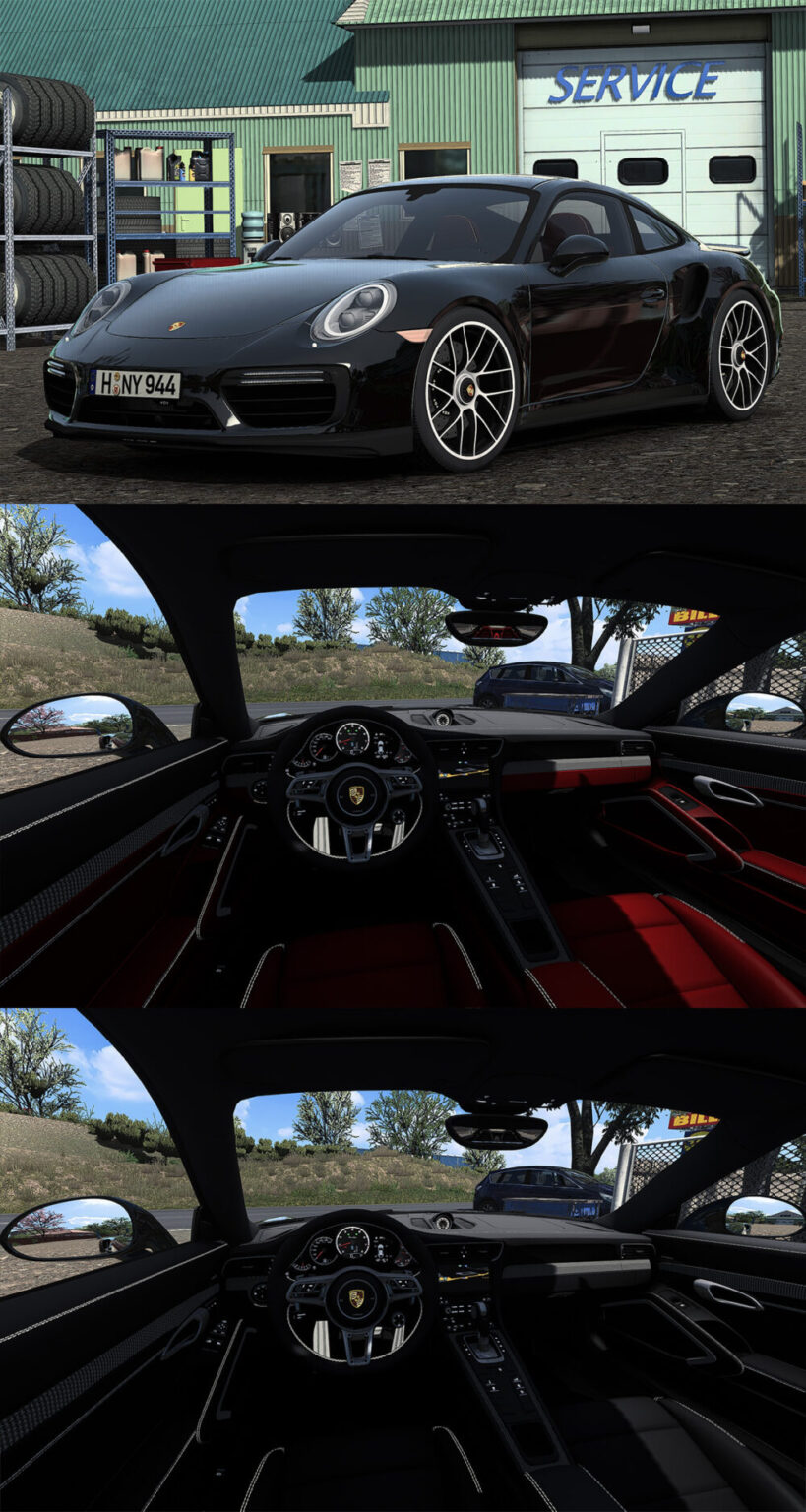 Porsche 991.2 911 Turbo S 2016 V2.3 1.56 | ETS 2 mods