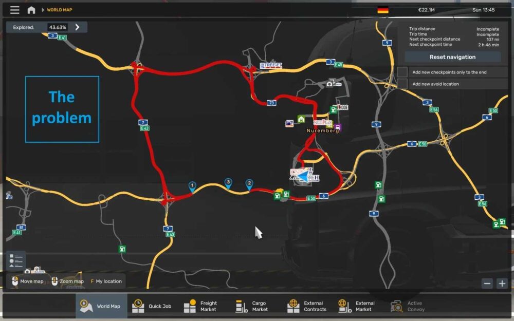Rhineland Map – Promods RC FIX v1.2 | ETS 2 mods