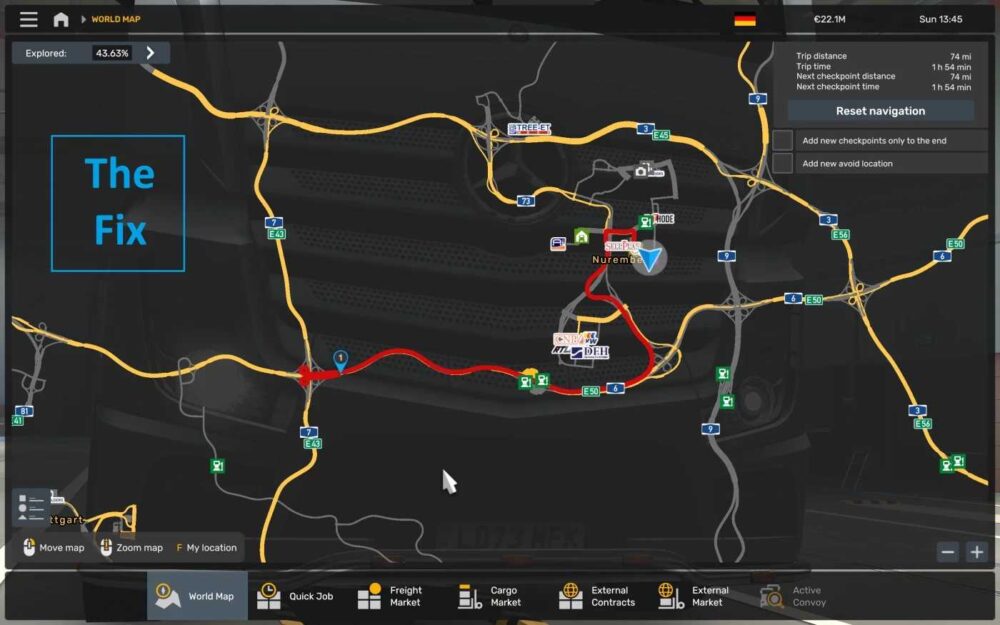 Rhineland Map – Promods RC FIX v1.2 | ETS 2 mods