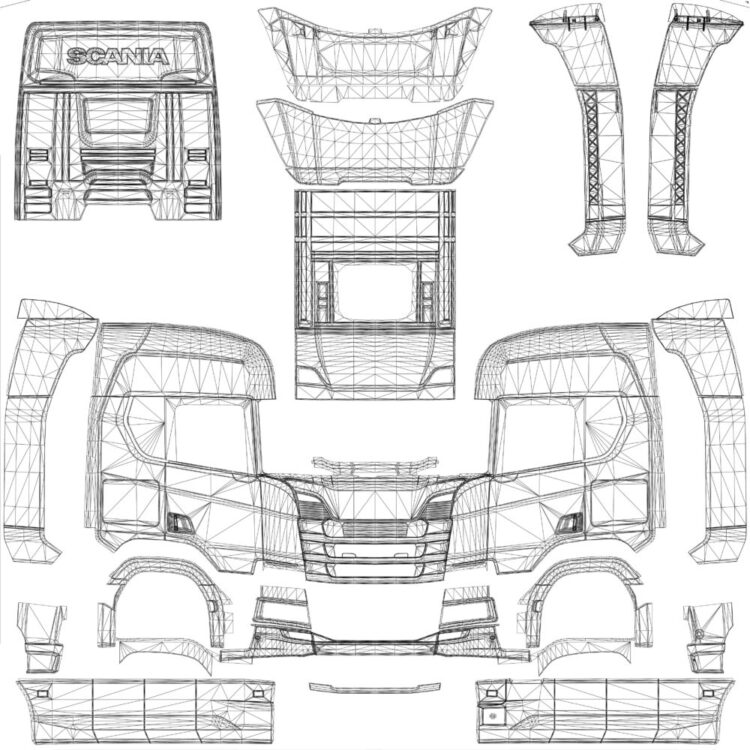 scania templates | ETS 2 mods