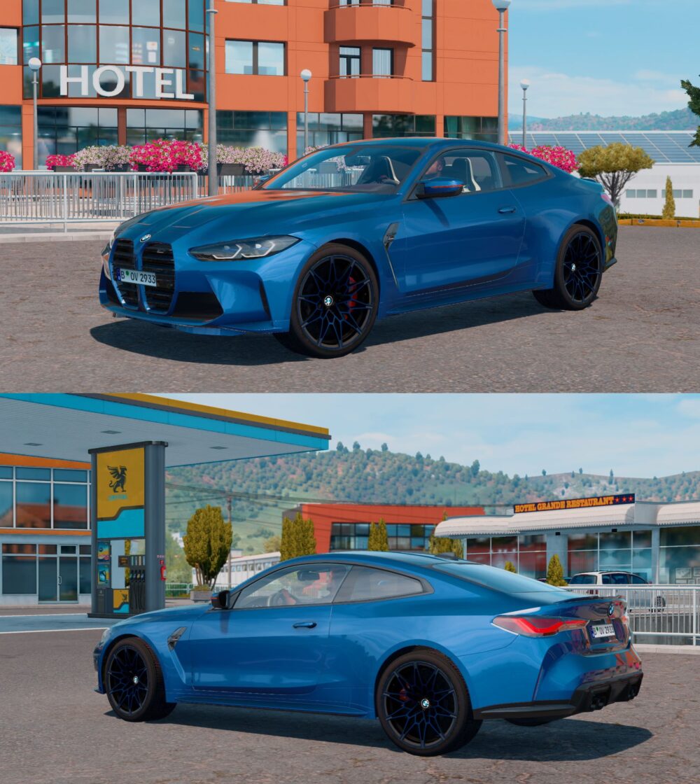 2022 BMW M4 G82 Competition 2.2 1.57x | ETS 2 mods