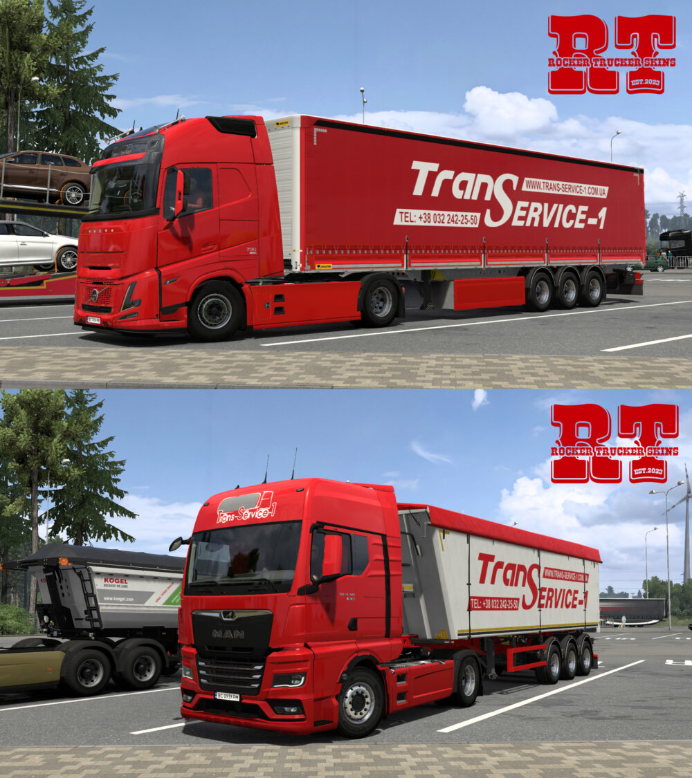 Trans Service-1 Skin Pack v1.0 | ETS 2 mods