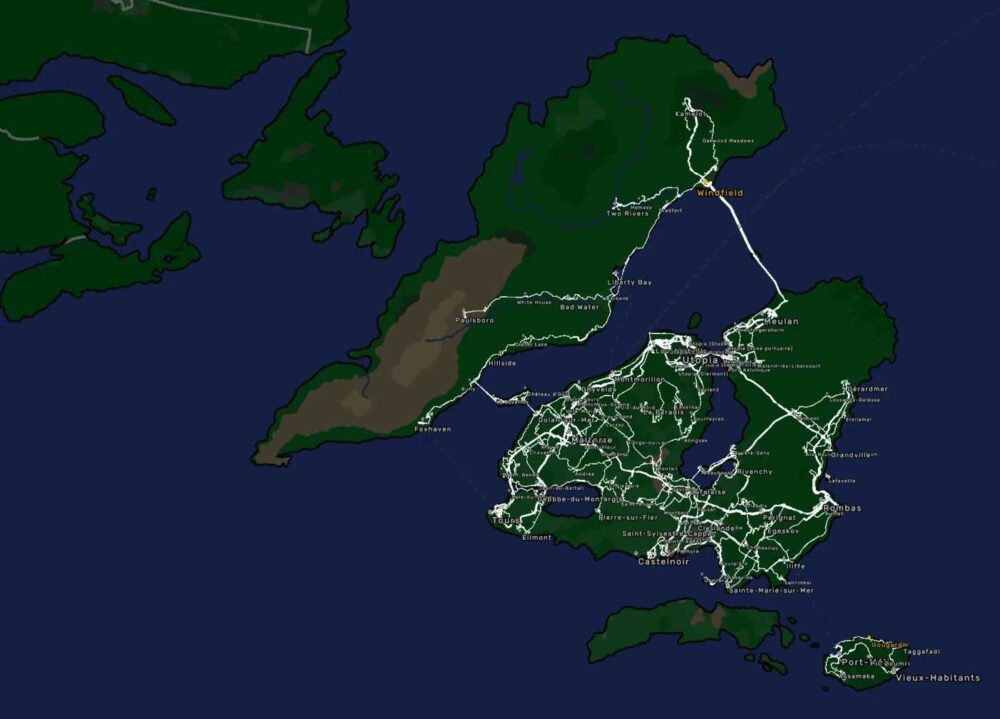 Global Background Map – Grand Utopia+ v2.6.1 | ETS 2 mods