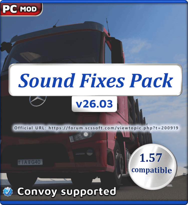 Sound Fixes Pack v26.03 | ETS 2 mods