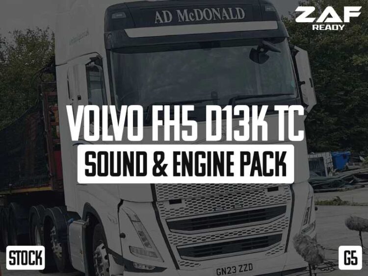 Volvo FH5 D13K500TC Sound & Engine Pack G5 v1.2 | ETS 2 mods