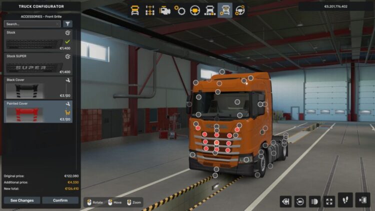 Scania NG S/R Complete Front Plate v1.58 | ETS 2 mods