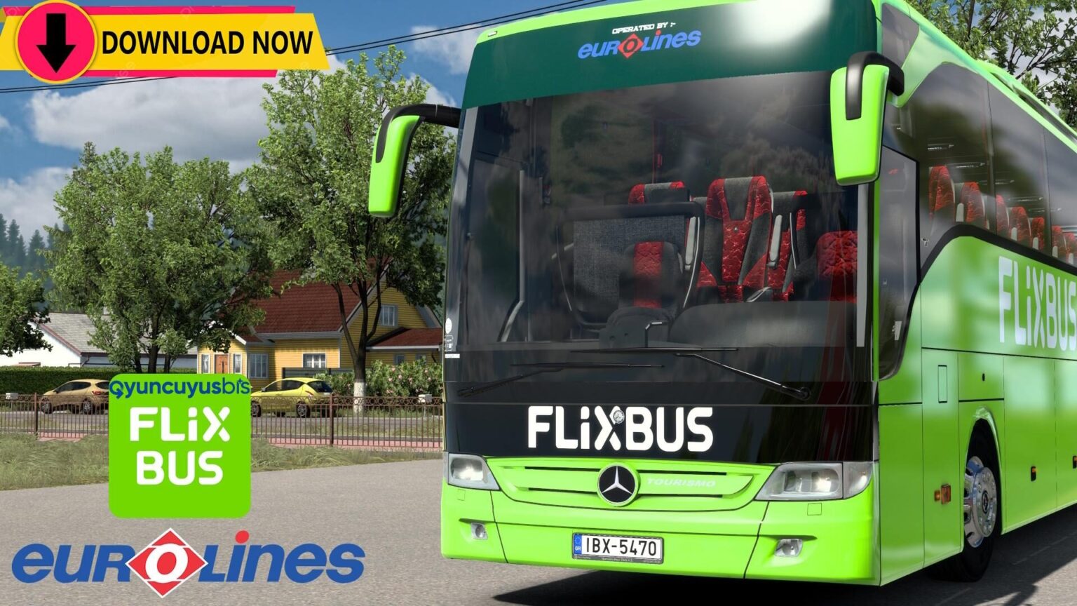 M-B TOURISMO 16 RELAX FLIXBUS X EUROLINES SKIN | ETS 2 mods