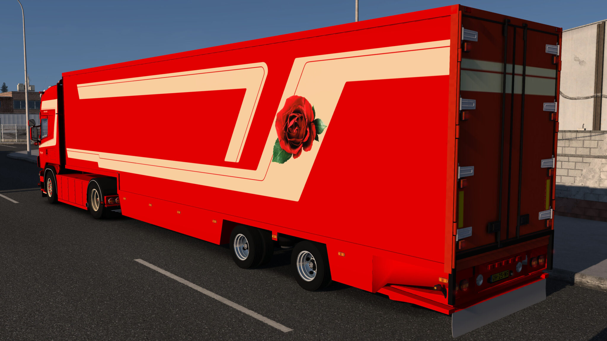SCANIA 164L FLOWERS AND TRAILER V2 1.58 | ETS 2 mods