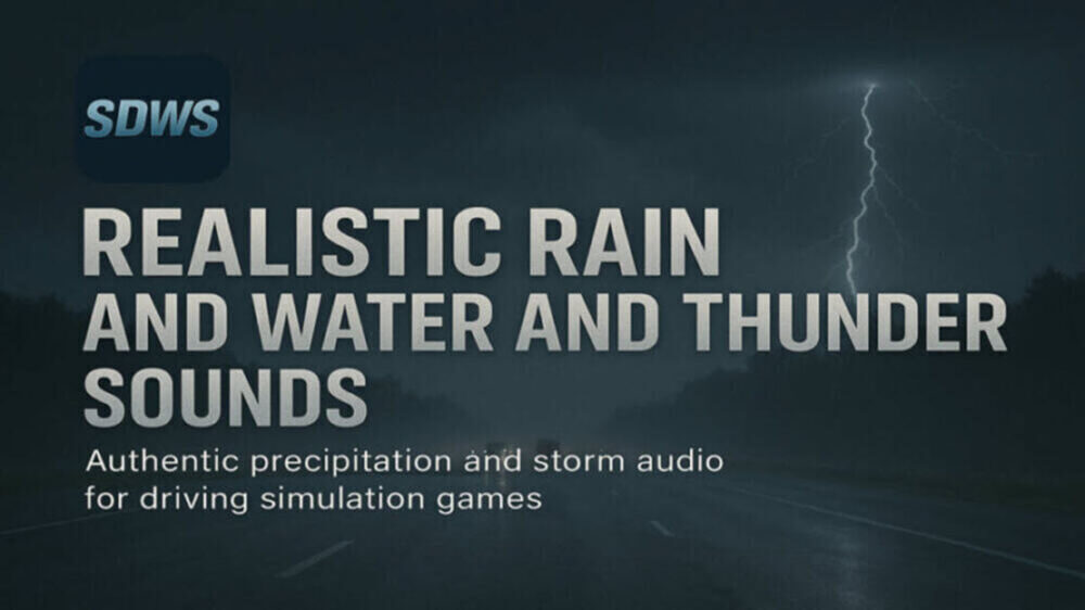 Realistic Rain & Water & Thunder Sounds V10.2. | ETS 2 mods